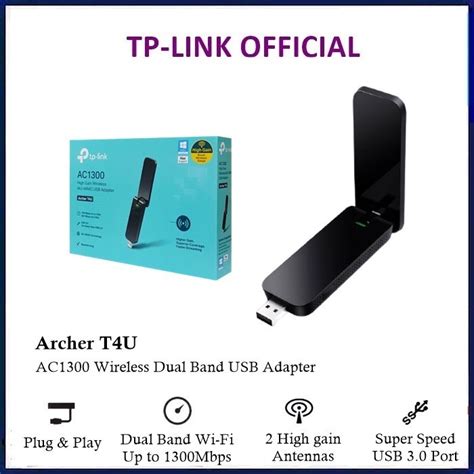 Jual TP LinK Archer T4U AC1200 Wireless Dual Band USB Adapter ORIGINAL TP LINK ADAPTER Shopee