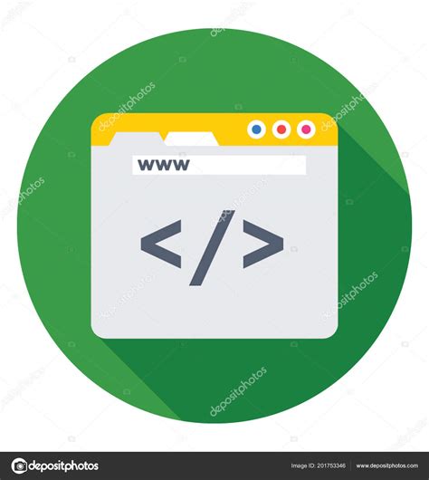 Coding Colored Vector Icon Stock Vector Image By ©creativestall 201753346