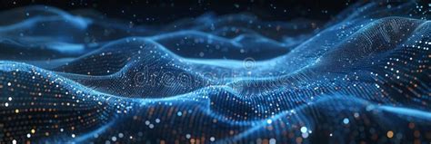 Big Data Background Abstract Digital Technology Flow Pattern Big Data 3d Particles Copy Space