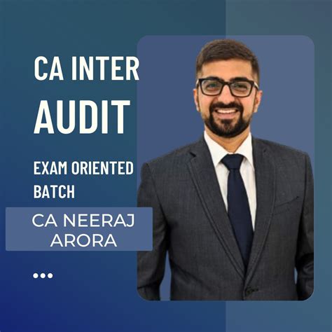 ca inter audit exam oriented batch by ca neeraj arora ca point