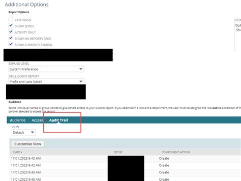 What Is The Permission To Access Audit Trail On Custom Reports — Netsuite Community