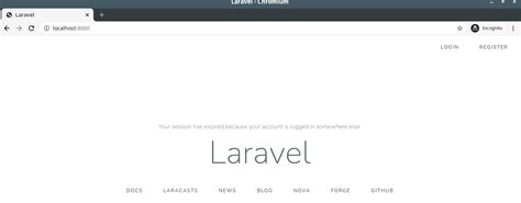 Fixed Invalidating Session Not Logging Out Laravel 5 ~ Phpfixing