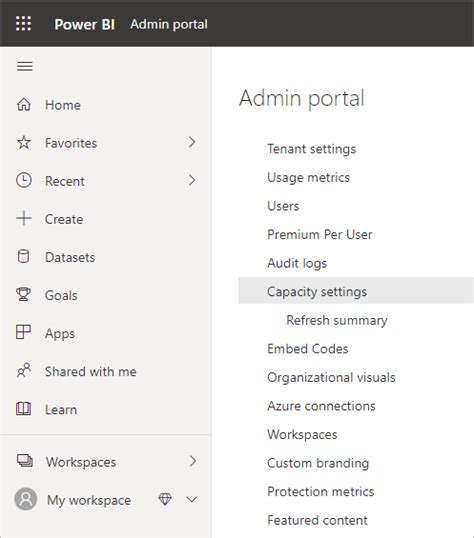configure power bi premium dataflow workloads power bi microsoft learn
