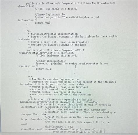 Task 2 Complete The Implementation Of The Maxheap