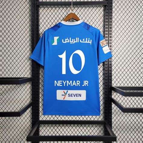 Camisa Al Hilal 10 Neymar Jr 2324 Torcedor Masculino Azul