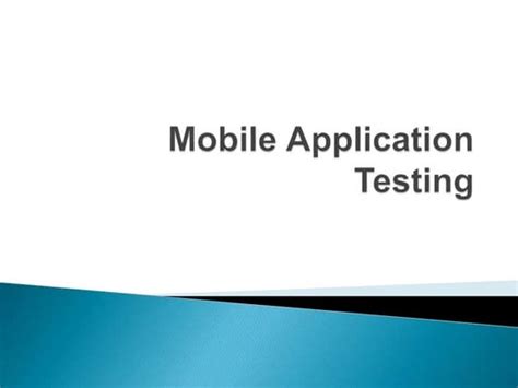 Mobile Application Testing Report Pdf