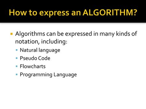 Algorithm And Pseudo Codes Pptx