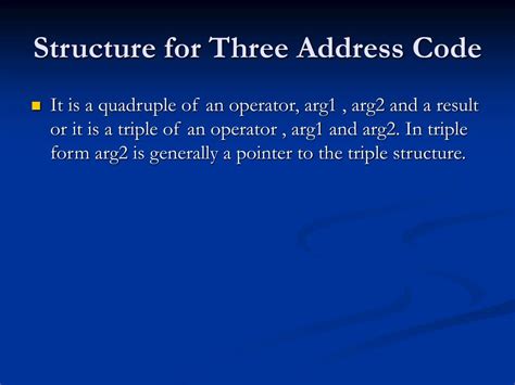 Ppt What Is Three Address Code Powerpoint Presentation Free