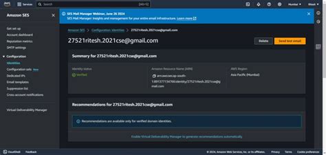 Ritesh Yadav On Linkedin Linuxworld Aws Ses Emailservice Cloudcomputing Internshipjourney