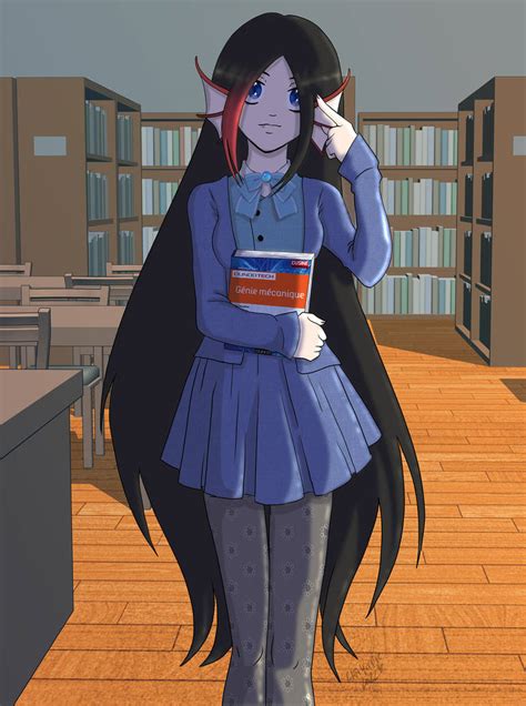 Lorelei At School Library By Crayonne On Deviantart