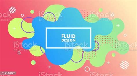 다채로운 기하학적 배경입니다 액체 디자인 액체 모양 조성 벡터 일러스트 0명에 대한 스톡 벡터 아트 및 기타 이미지 0명 3차원 형태 개념 Istock