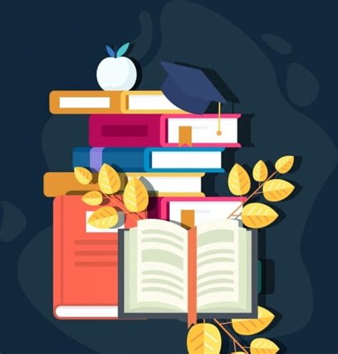 교육 배경 책 잎 애플 아이콘 어두운 색 Eps Ai Uidownload