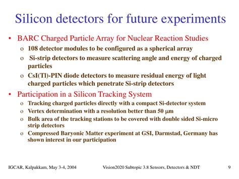 Ppt Technological Challenges In Particle Detectors For Future