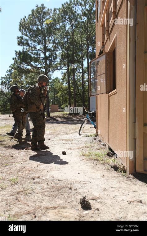 A Us Marine With Charlie Company 1st Battalion 8th Marine Regiment