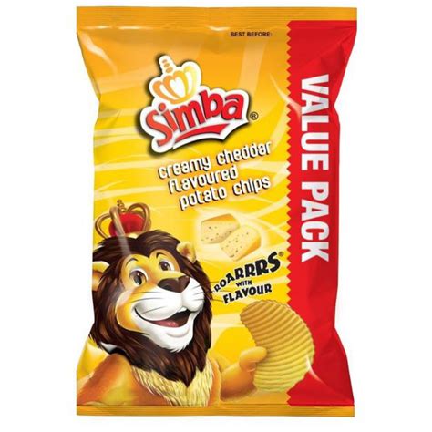 Simba Potato Chips Creamy Cheddar 12x220g Available To Buy Online At