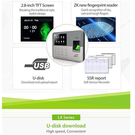 Brand New Zkteco Lx50 Fingerprint Time Attendance Biometrics Machine Computers And Tech