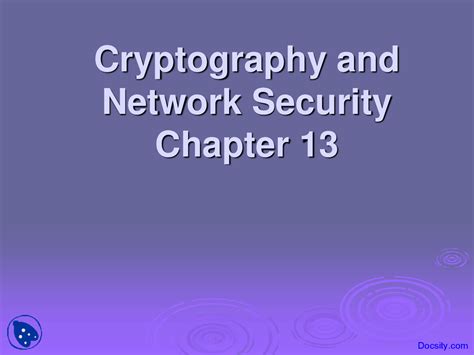 Digital Signatures Authentication Protocols Network Security And Cryptography Lecture