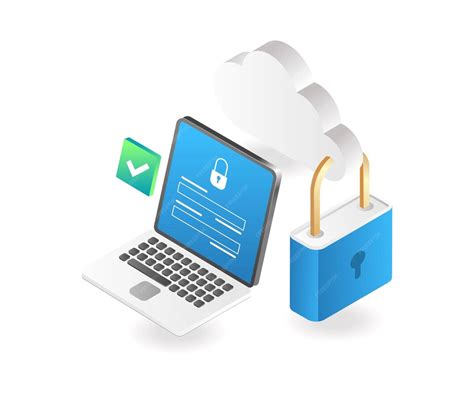 Premium Vector Key Server Cloud Private Account