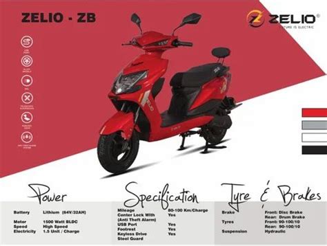Zelio ZB Model At 90000 Piece Electric Scooter In Gurugram ID 2852985068555
