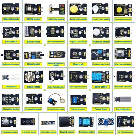 Keyestudio 37 In 1 Sensor Kit V3 0