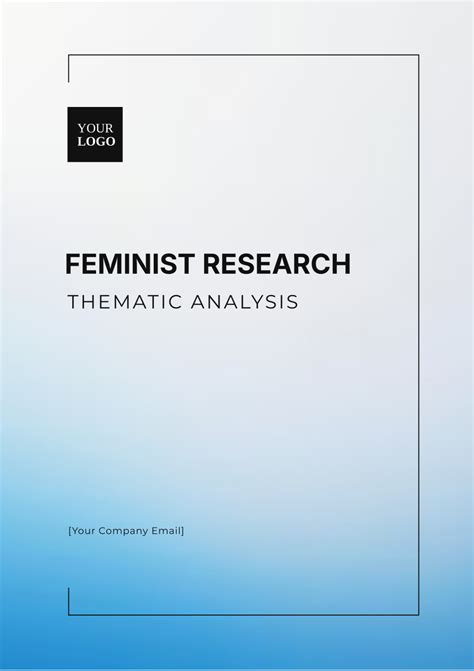 Free Feminist Research Thematic Analysis Template To Edit Online