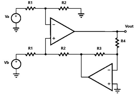 Solved R1 R2 Va Vout R4 R1 R2 R3 Mi Vb Chegg Com