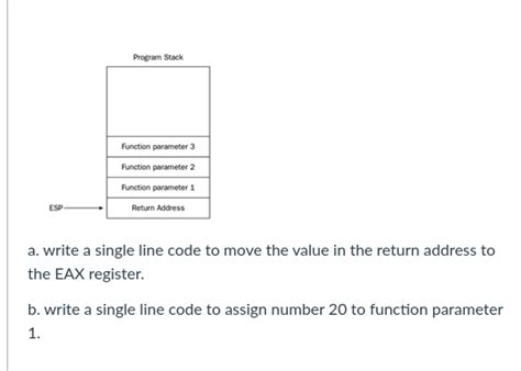 Solved Program Stack Function Parameter 3 Function Parameter