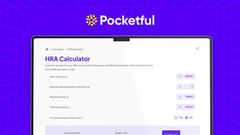 HRA House Rent Allowance Calculator Online Pocketful