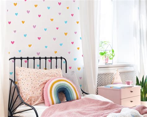 Home Décor Heart Wall Decor Heart Color Stickers Eco Friendly Wall