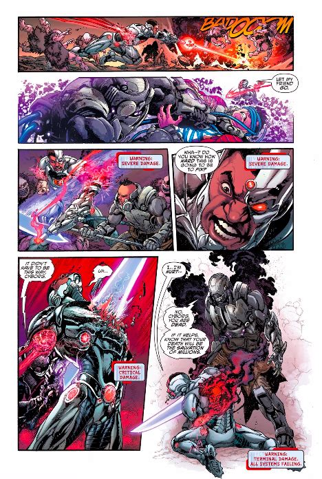 Heres The New Look Dc Comics Gave Cyborg Whats A Geek