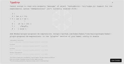 Custom Babelrc Codesandbox