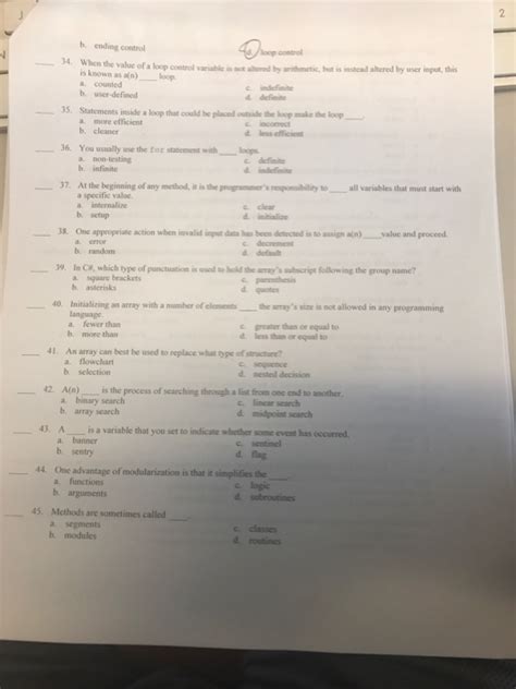 Solved When The Value Of A Loop Control Variable Is By