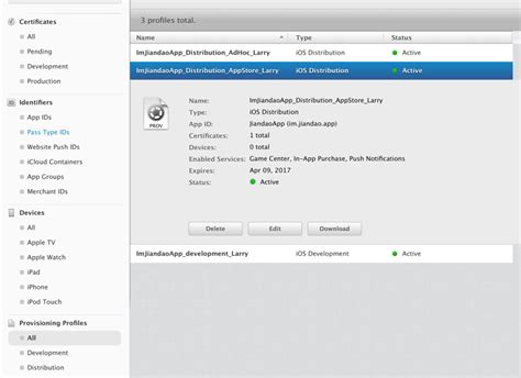 Code Signing Provisioning Profile Distribution