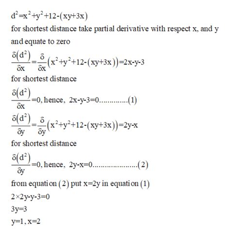 Answered Determine The Shortest Distance From Bartleby