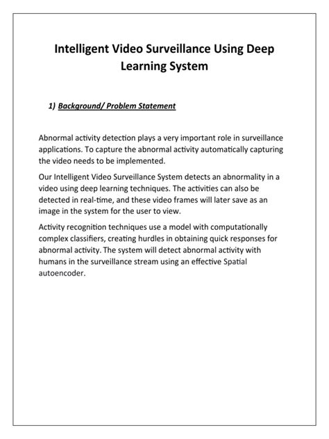 63 intelligent video surveillance using deep learning system py063
