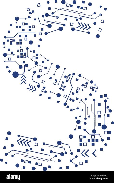 Tech Vector Font Typeface Unique Design Stock Vector Image Art Alamy