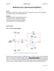 Multisim Lab Pdf Fall ENGR Lab Version Multisim Lab Operational Amplifiers
