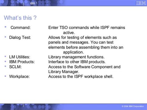 Introduction Of Ispf