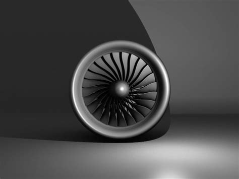 Jet Engine Fan And Guide Vanes 3d Model 2 Blend Obj Free3d