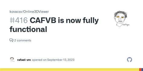cafvb is now fully functional · issue 416 · kovacsv online3dviewer