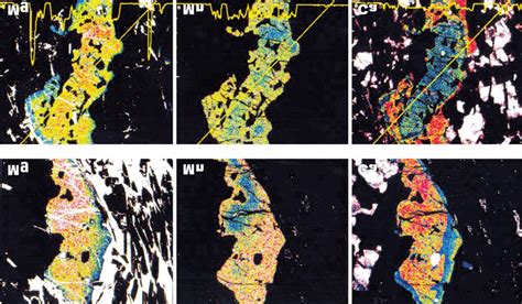 X Ray Maps Of Mg Mn And Ca Showing Compositional Zoning Of The Garnet