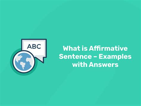 What Is An Affirmative Sentence Examples With Answers