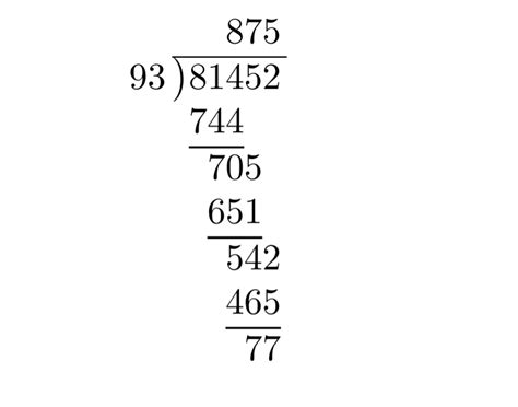 divide 93 overline{ 81 452} quizlet