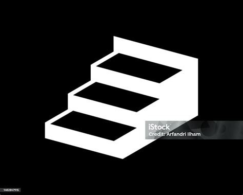 계단 올라가 계단 사다리 오르기 계단 3d 기하학적 간단한 벡터 디자인 그림 3차원 형태에 대한 스톡 벡터 아트 및 기타 이미지 3차원 형태 개념 기호 건강관리와