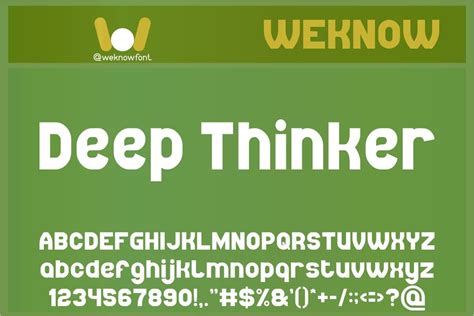 Deep Thinker Font