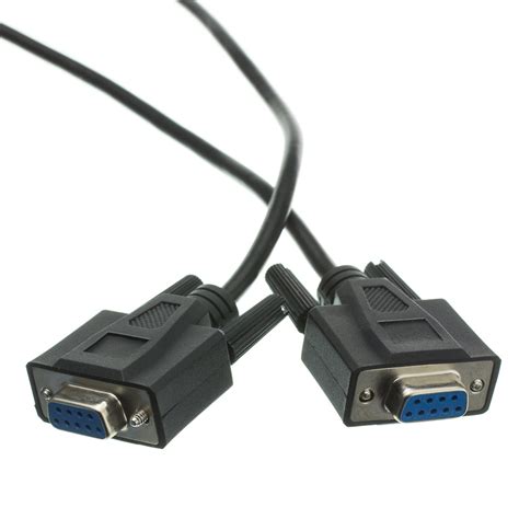 Ft Black Serial Cable UL DB Female RS