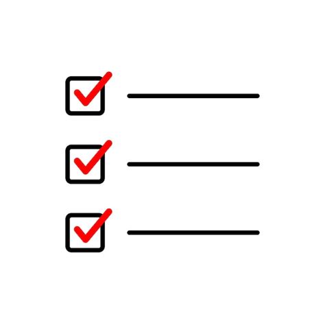 Premium Vector Check Mark List Task Marker Element Or Questionnaire
