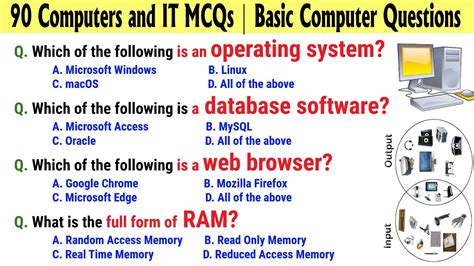 90 Computers And It Mcqs Basic Computer Questions And Answer