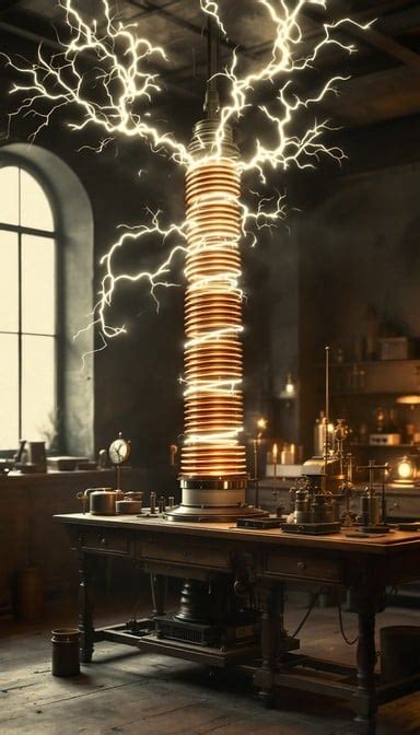Free Lightning Meets Science Photo Tesla Electricity Laboratory Download At Stockcake