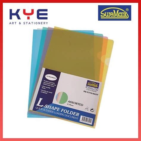 Suremark Pp A4 L Shape File Tebal E 310 A4 L Shape Folder Pp L